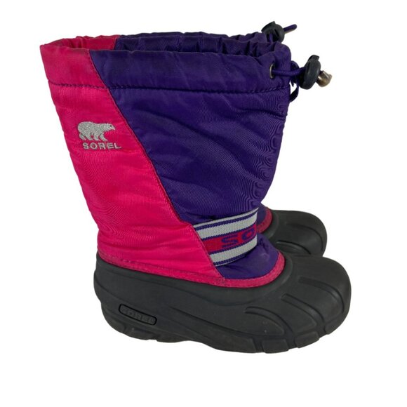 Sorel | Shoes | Sorel Girls Youth Flurry Pink Purple Insulated Winter ...